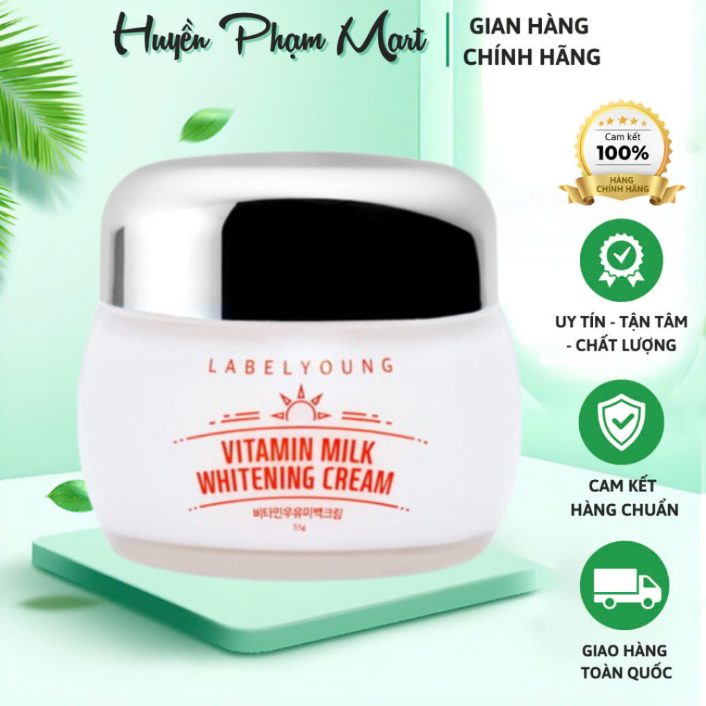 Kem Dưỡng Trắng Mờ Thâm Vitamin Milk Whitening Cream Label Young ...