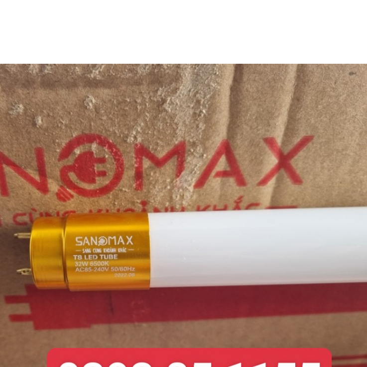 Lô 10 bóng đèn tuýp Led T8 siêu sáng Sanomax , đèn ống (1m2, 0.6m) (Bảo ...