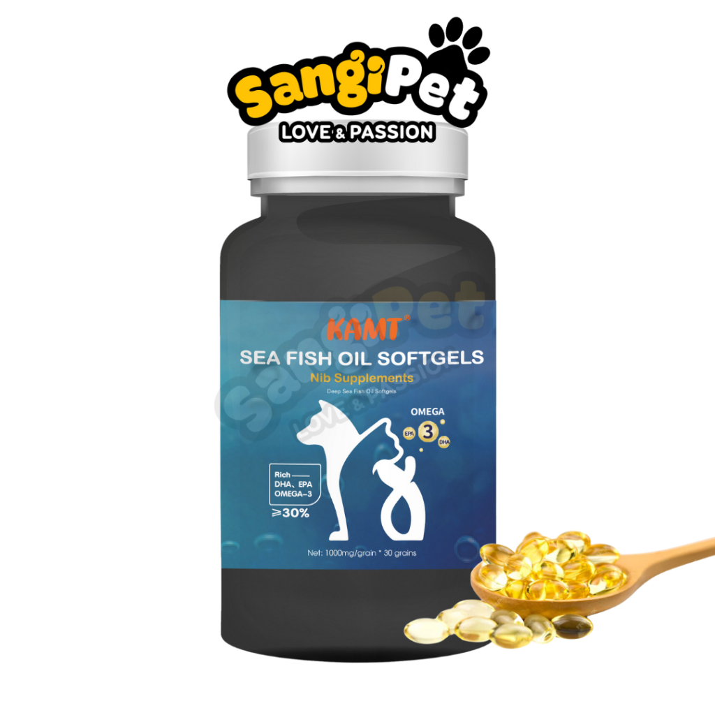 Viên Dưỡng Lông KAMT Cho Mèo Chó Chiết Xuất Dầu Cá Hồi Cung Cấp Omega 3 ...