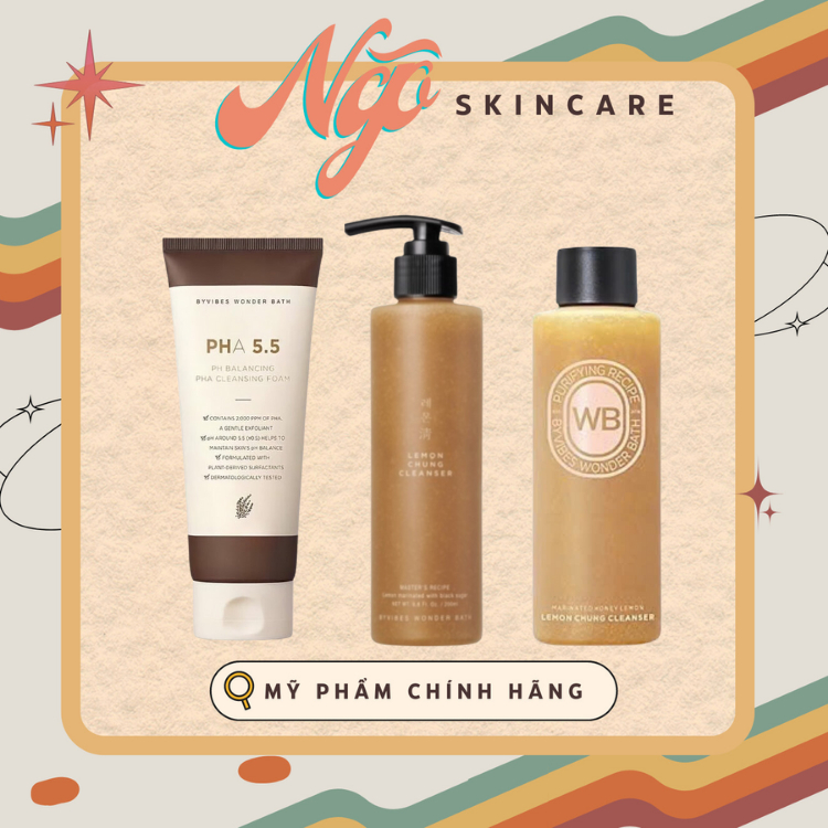 Sữa rửa mặt PH 5.5 & Lemon Chang - Byvibes Wonder Bath | Shopee Việt Nam