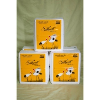 Khăn Giấy 1Kg Silkwell Con Sếu 2 Lớp Siêu Dai Khổ 240x240,Giấy Ăn Đa ...