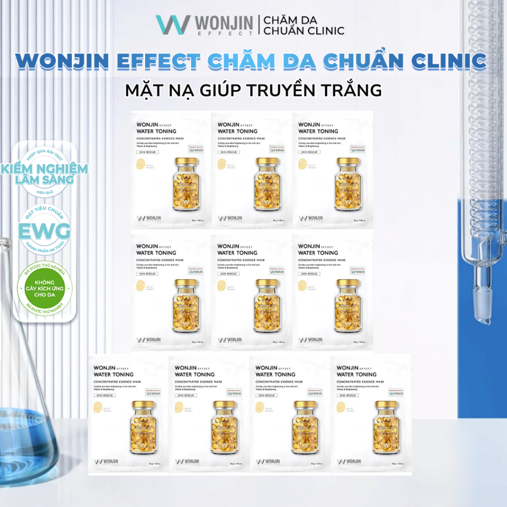 [WonJin x LDBH] Combo 10 Mặt Nạ Dưỡng Trắng WonJin Effect Water Toning Mask 30g | Shopee Việt Nam
