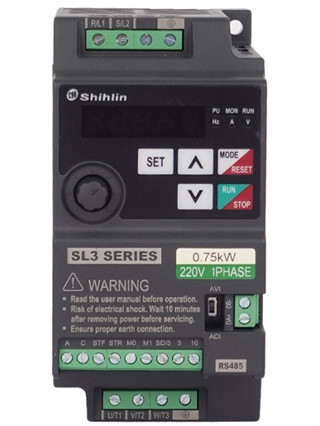 Biến tần Shihlin Đài Loan,công nghệ Mitsubishi Nhật Bản, SL3-021-0.75K Công suất 0.75kW 1 Pha ...
