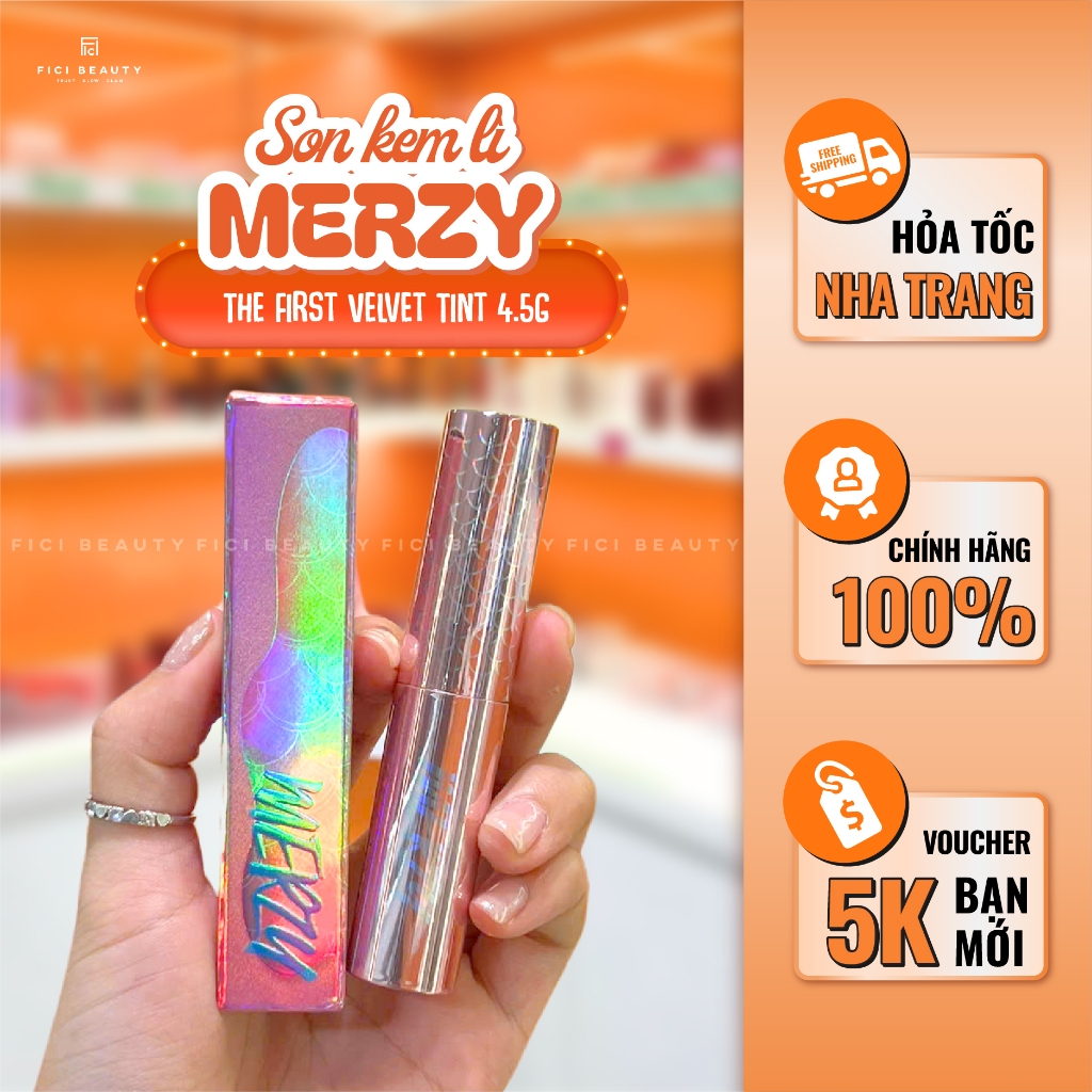 [NEW][PHIÊN BẢN V6 SIREN] Son Kem Lì, Bền Màu, Lâu Trôi Merzy The First Velvet Tint 4.5g ...