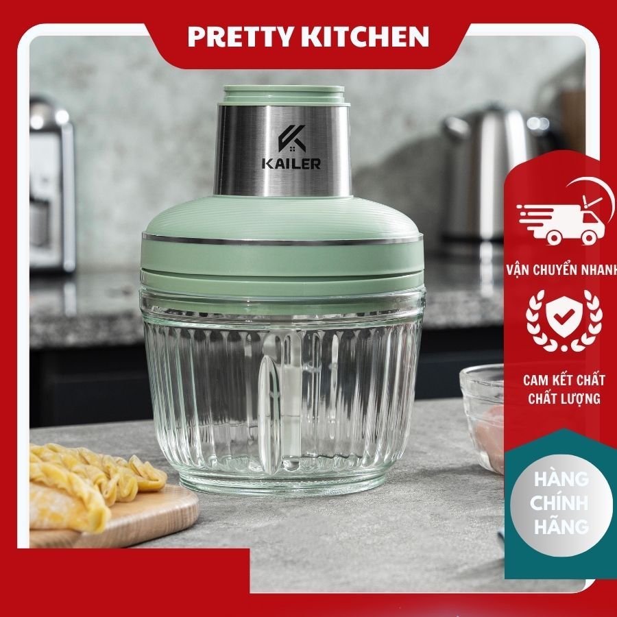 Máy Xay Thịt Đa Năng Kailer, Máy Xay Cối Thủy Tinh 2l Lưỡi Dao 2 Tầng ...