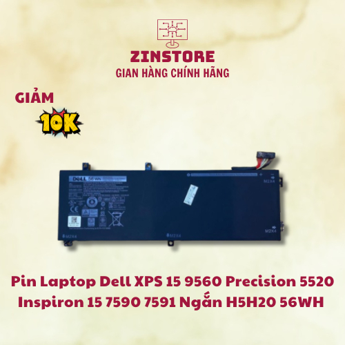Pin Laptop Dell XPS 15 9560 Precision 5520 Inspiron 15 7590 7591 Ngắn ...