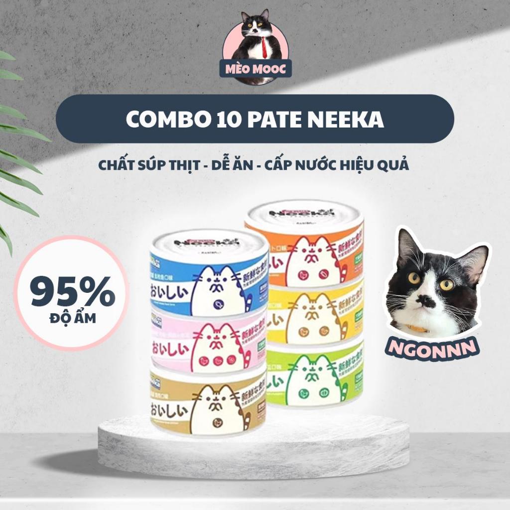 Combo 10 Lon Pate Neeka Cho Mèo Dạng Súp Thịt Ngon Miệng Giàu Dinh ...