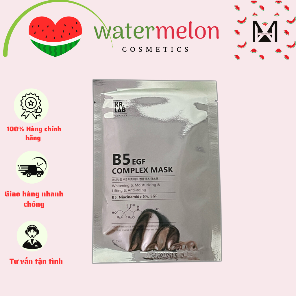 Mặt Nạ B5 Kr.Lab Cấp Ẩm Phục Hồi Dưỡng Trắng EGF Complex Mask B5 ...