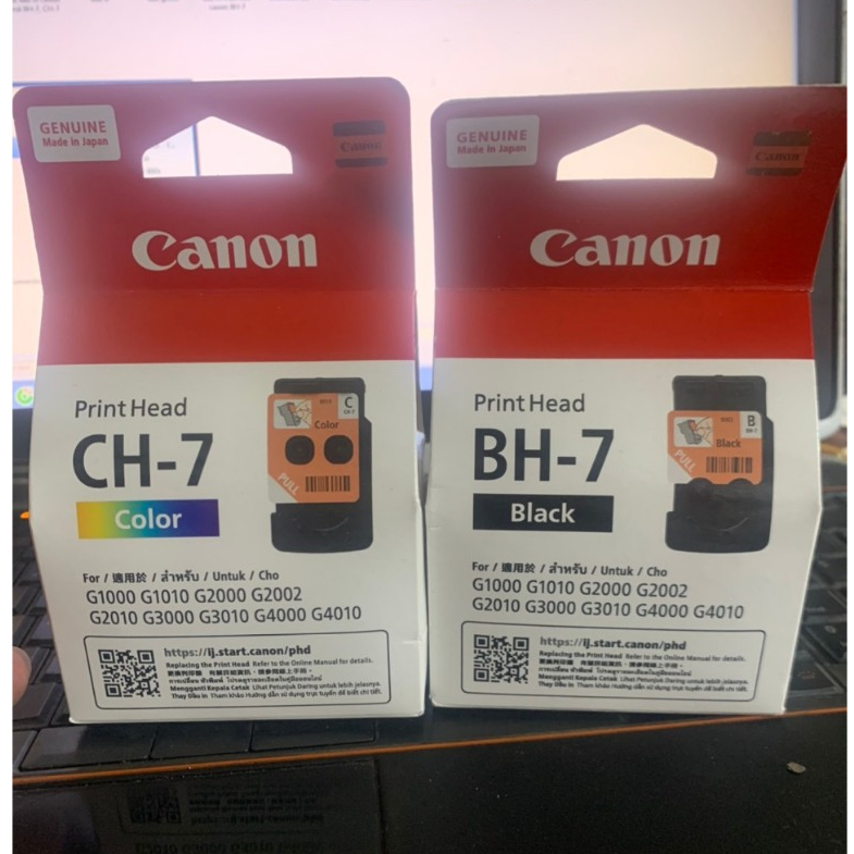 Bộ đầu phun màu Canon G1010,G1000,G2010,G2000,G3000,G3010.v.v.mã CH7 và ...