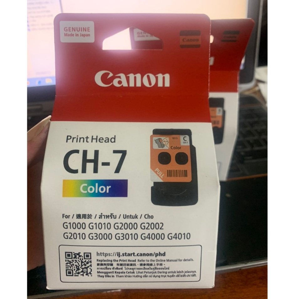 Bộ đầu phun màu Canon G1010,G1000,G2010,G2000,G3000,G3010.v.v.mã CH7 và ...