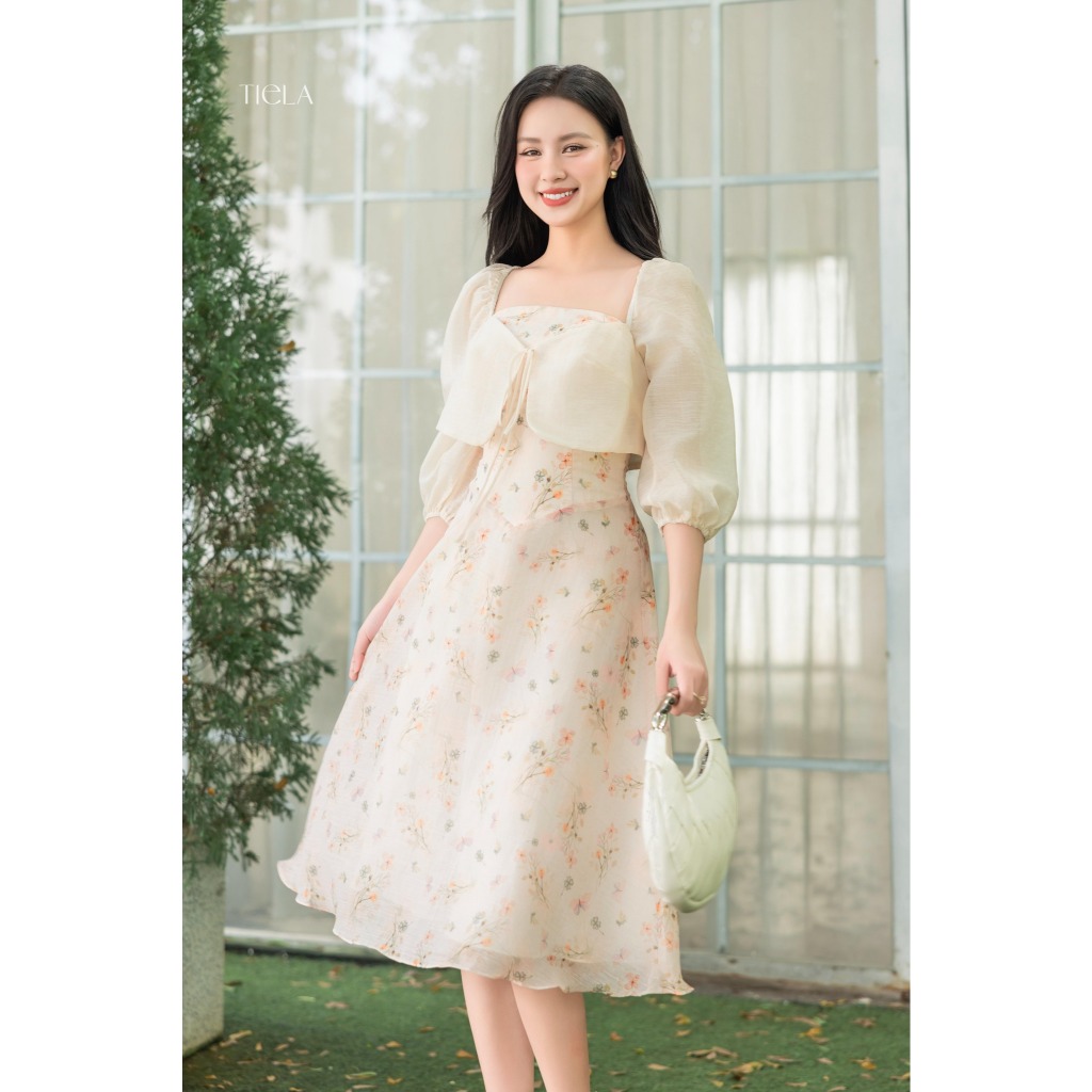 TIELA Đầm váy hoa tay lỡ - Lullaby Dress | Shopee Việt Nam