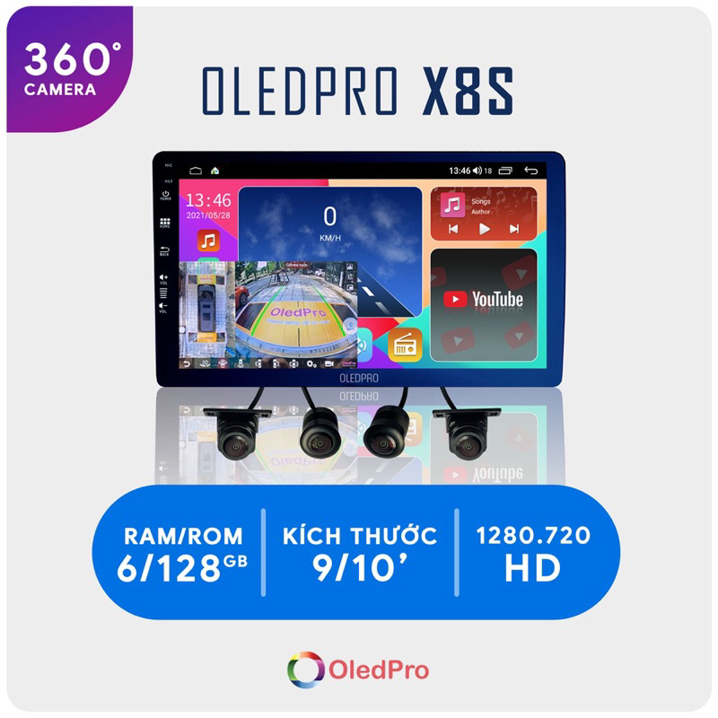 Màn Hình Android OLED PRO X8S New 6GB/128 chip 8 nhan 7862 manh me Liền ...