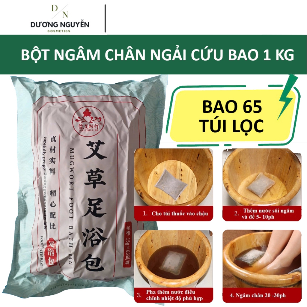 Bột Ngâm Chân Ngải Cứu Trung Quốc Giảm Đau Nhức Bao 1Kg TaiLong ...