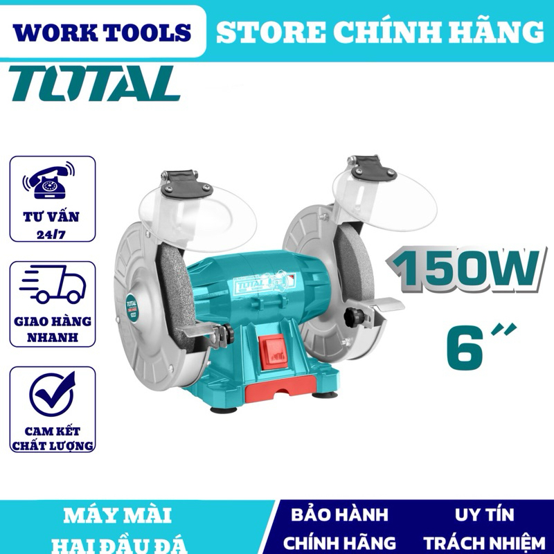 TOTAL MÁY MÀI HAI ĐẦU 150W TBG15015 | Shopee Việt Nam