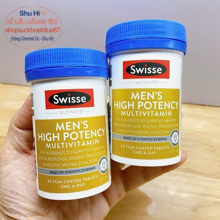 Vitamin tổng hợp cao cấp dành cho nam giới thường xuyên chơi thể thao Swisse Men's High Potency ...