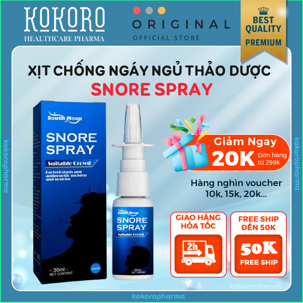 Xịt Chống Ngủ Ngáy SOUTH MOON SNORE SPRAY - Xịt Thảo Dược Chống Ngáy ...