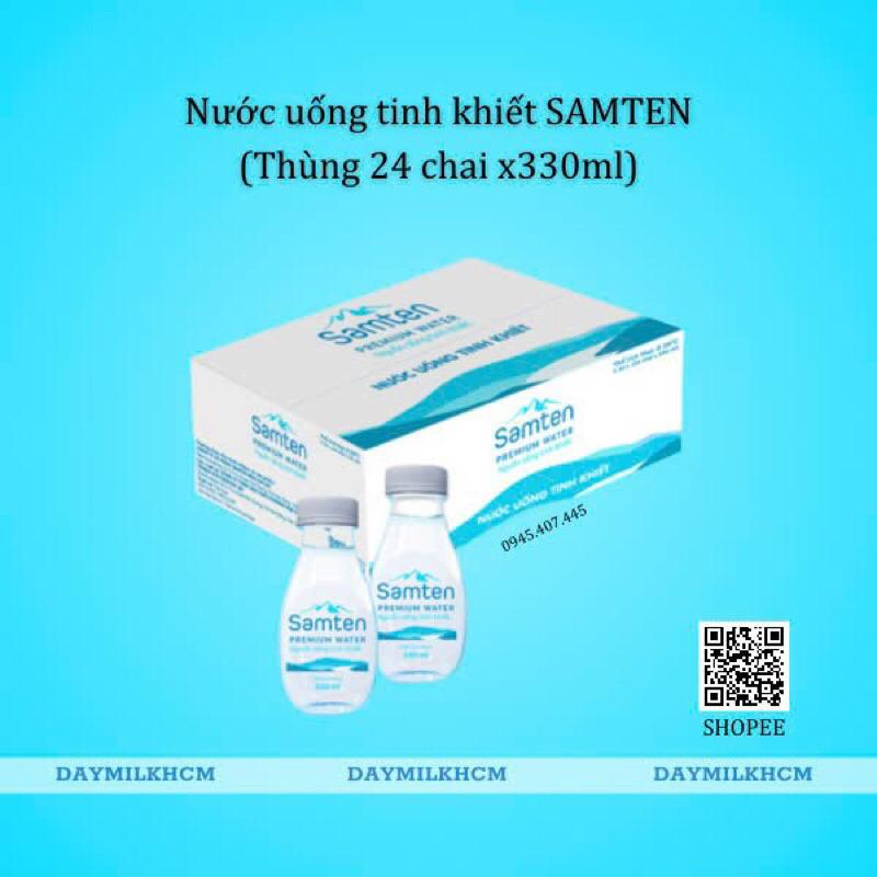 Samten Premium water - Nước uống tinh khiết (Thùng 24 chai x330ml ...