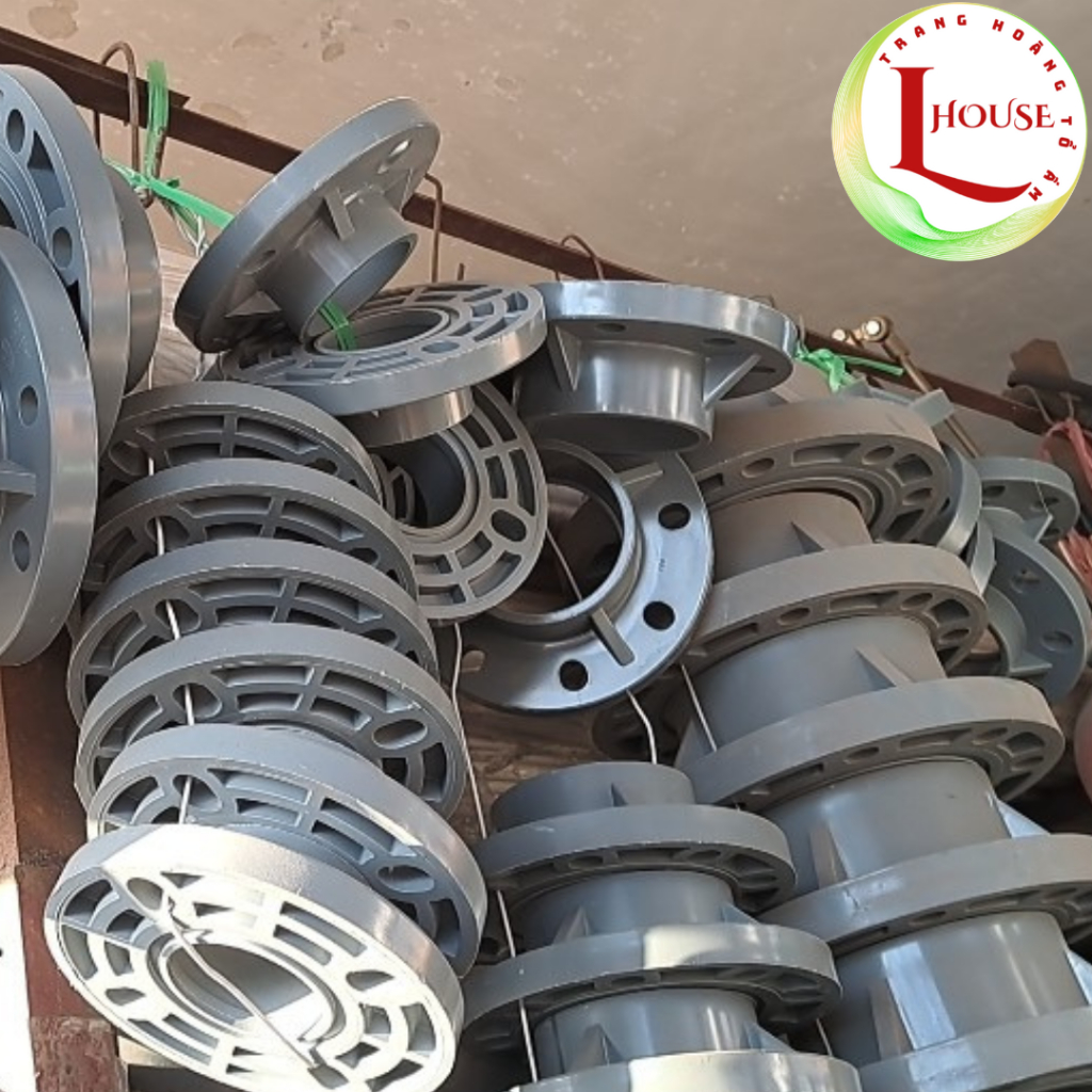 Mặt Bích PVC D125, 140, 160, 200... Tiền Phong Chính Hãng, Đầu nối Bích ...