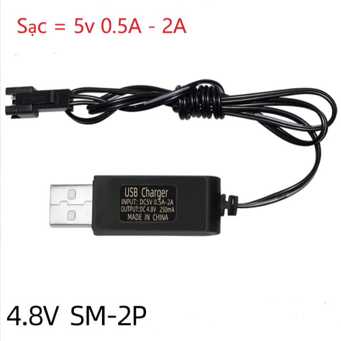 Dây Sạc Usb 4.8v Tự Ngắt Xe Điều Khiển Từ Xa Chấu SM 5v 1a-2a | Shopee Việt Nam
