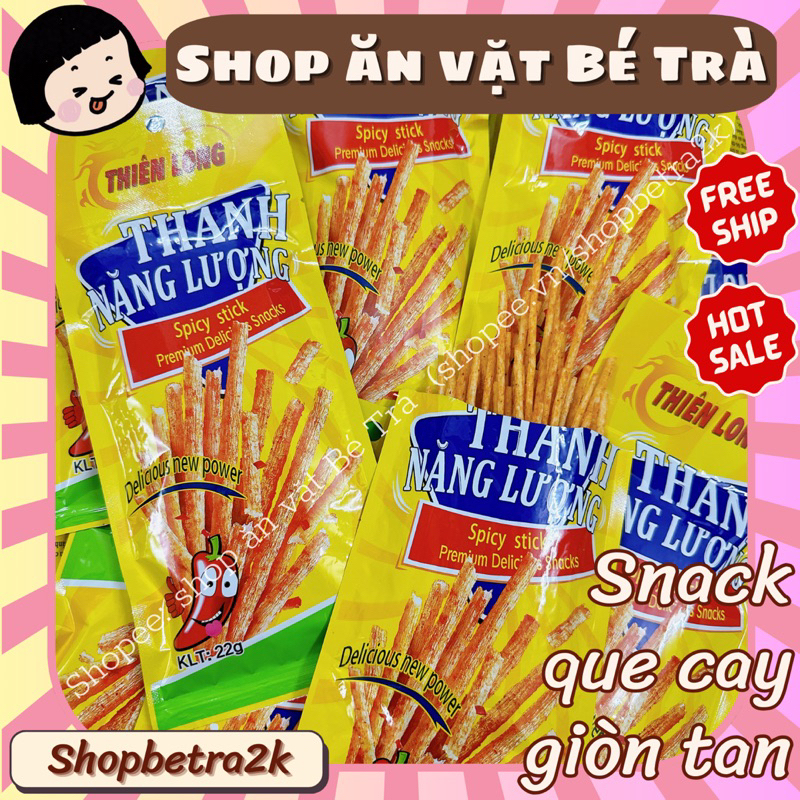 Snack thanh năng lượng cay giòn rùm rụm | Shopee Việt Nam