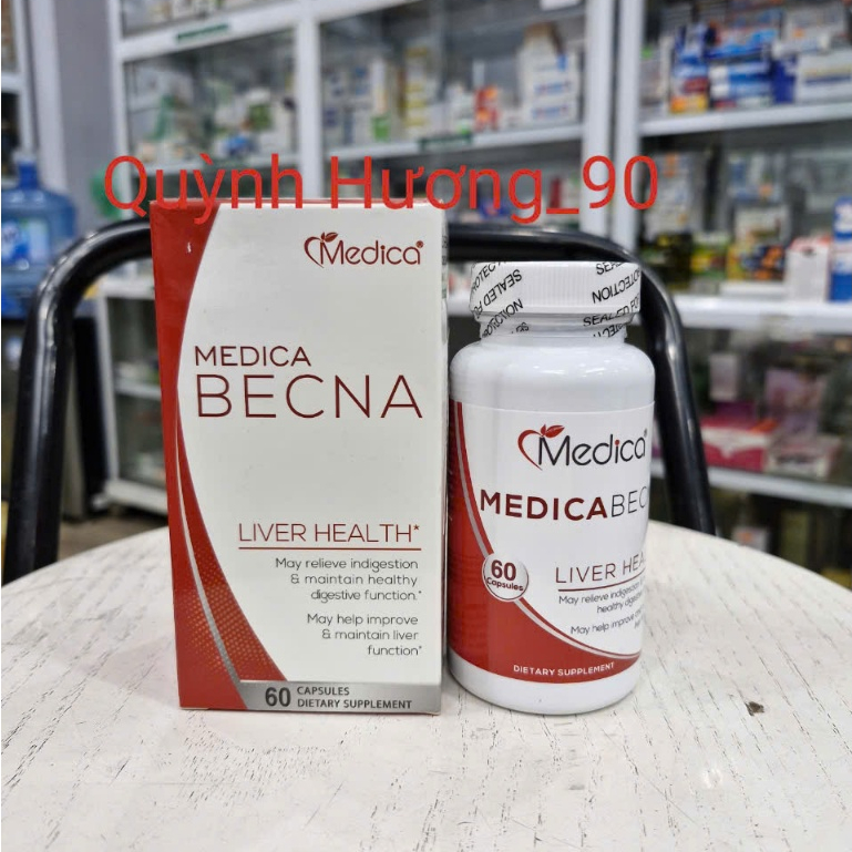 Viên uống bổ gan MEDICA BECNA LIVER HEATH lọ 60 viên giúp bổ gan,giải ...