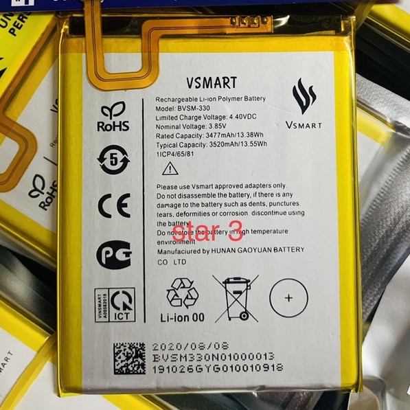 Pin Tương Thích Cho VSMART Model BVSM-330 Dùng Cho Star 3, Loại AA ...