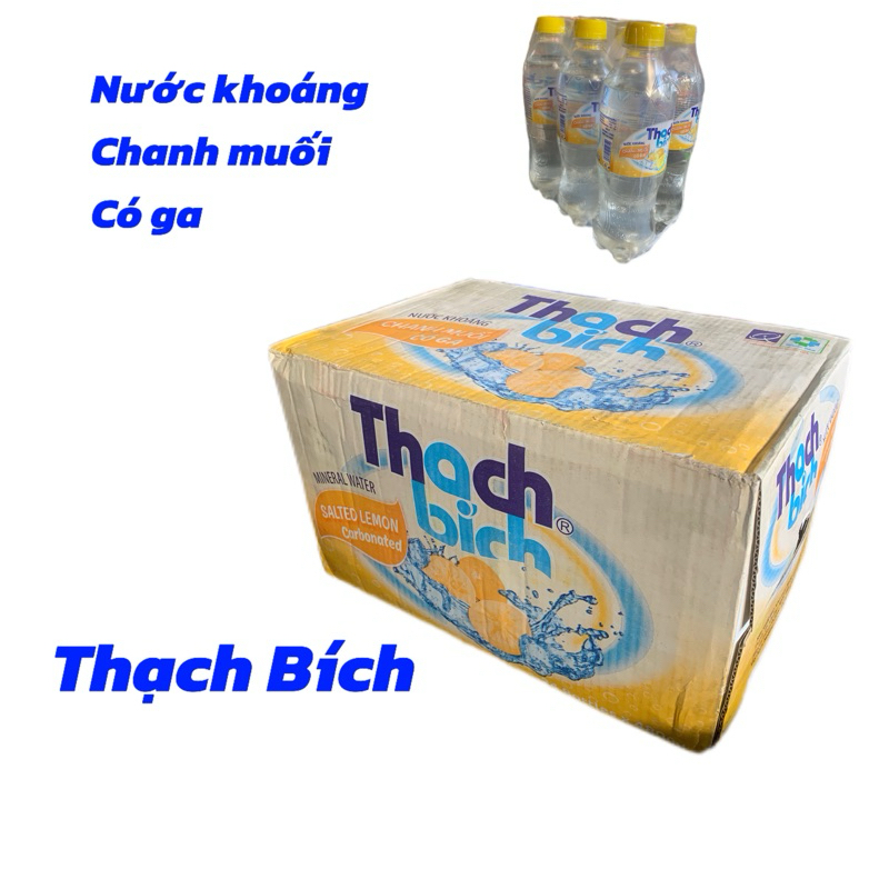 Nước khoáng chanh muối có ga Thạch Bích ( bán theo lóc và thùng ...