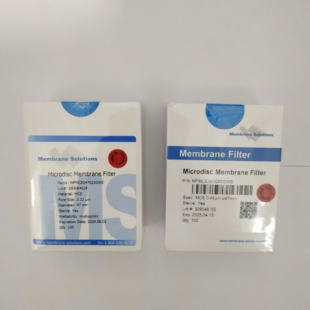 [Membrane Solution-Mỹ] Màng lọc vi sinh MCE 0.45um, 0.22um phi 47mm (Hộp 100 cái) | Shopee Việt Nam