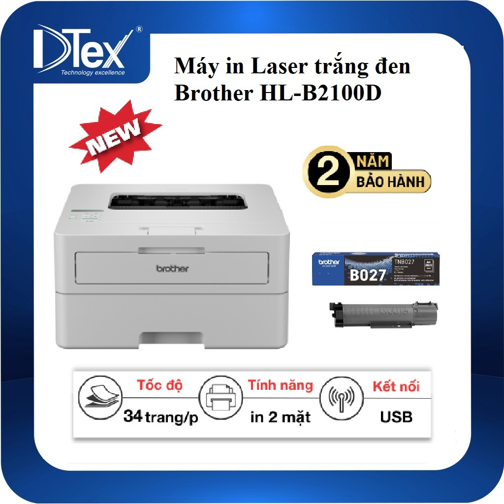 Máy In Laser Brother HL-B2100D - HÀNG CHÍNH HÃNG | Shopee Việt Nam