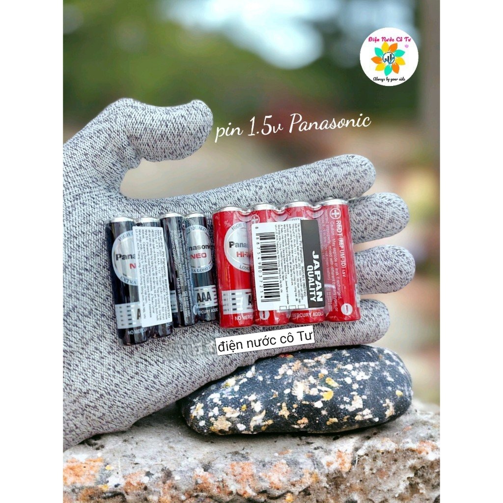 Pin AA AAA Panasonic (1 cặp) - pin remote quạt, remote TV, remote máy ...