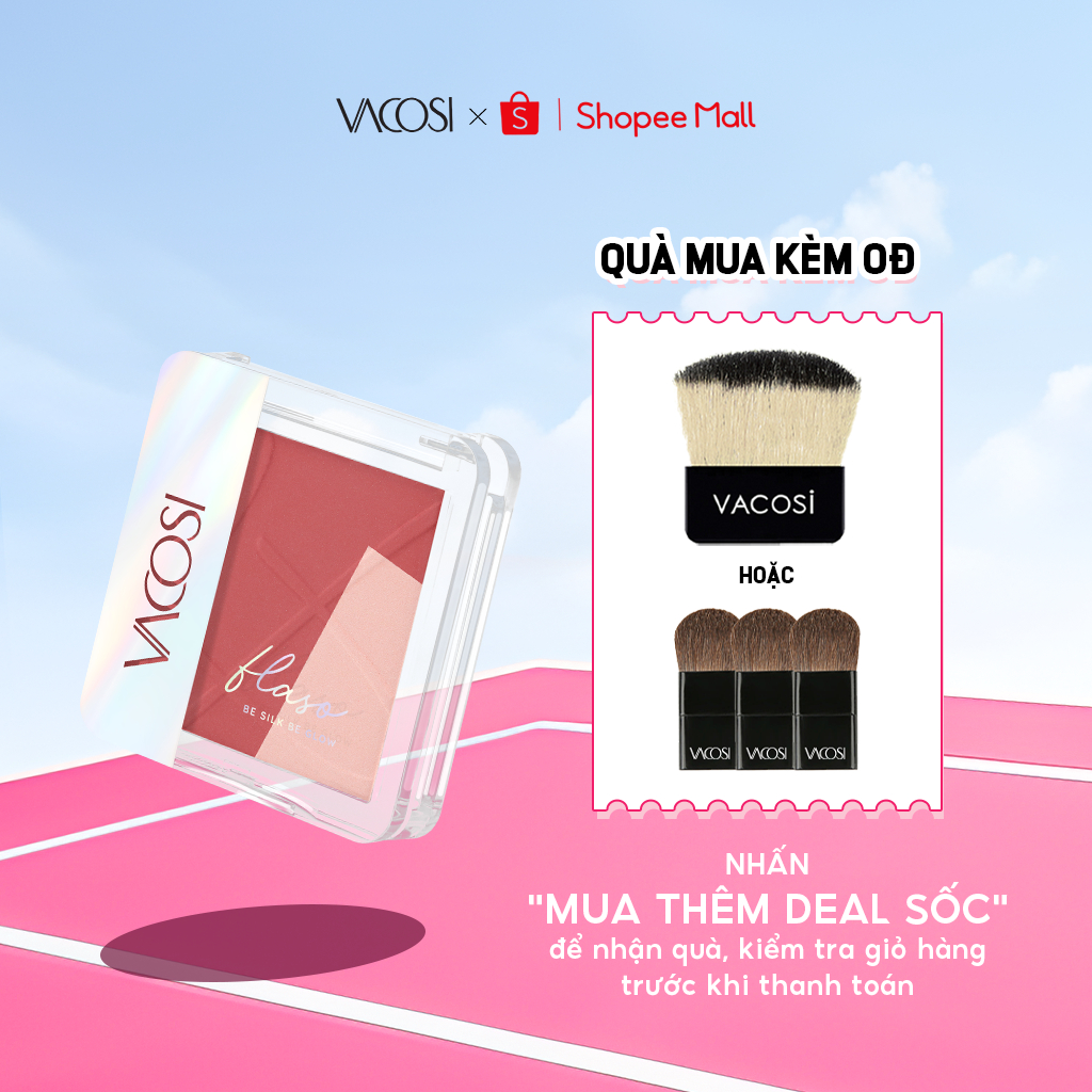 Phấn Má Hồng Và Bắt Sáng VACOSI FLASO BLUSH SET | Shopee Việt Nam
