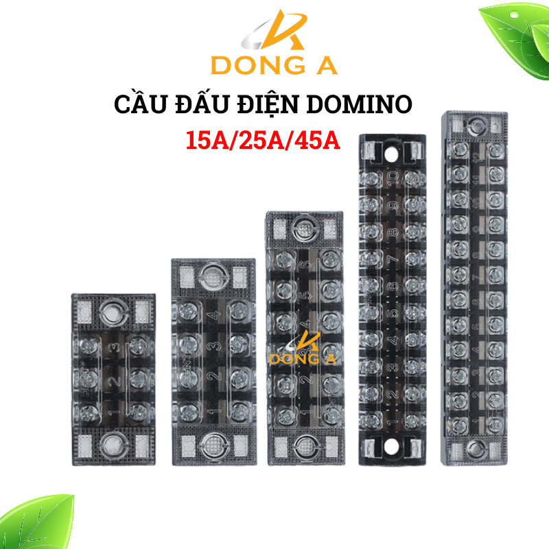 Cầu Đấu Điện Domino đủ kích cỡ 15A, 25A, 45A loại 4P, 6P, 12P | Shopee Việt Nam