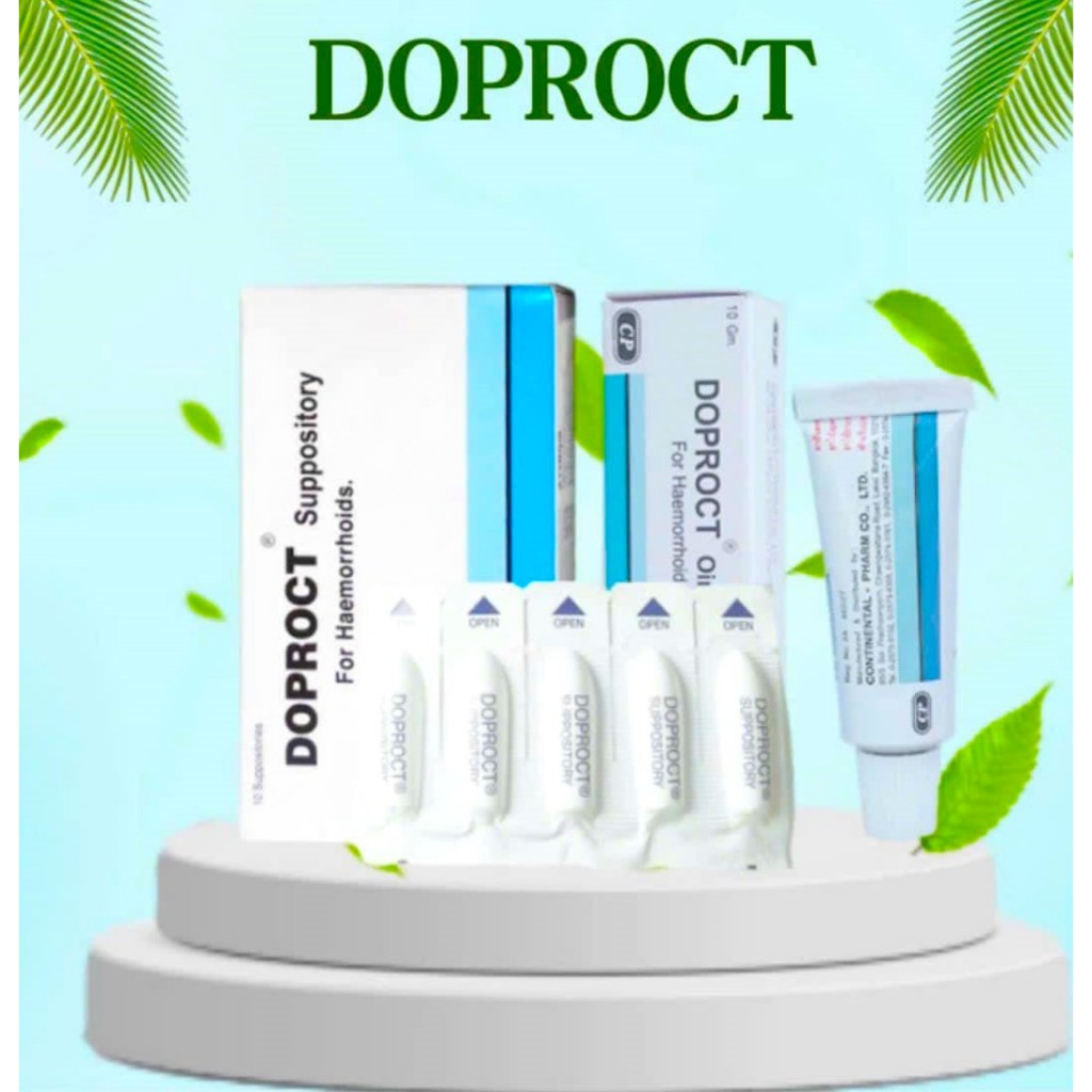 (Chính Hãng) KEM BÔI TRĨ, HỘP 10 VIÊN ĐẶT TRĨ DOPROCT THÁI LAN | Shopee ...