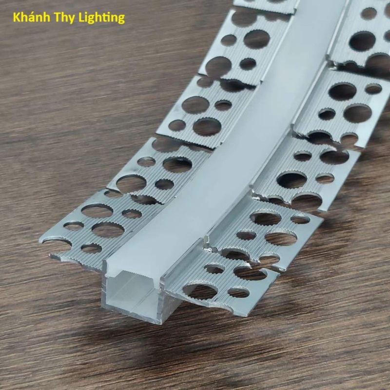 Đèn led thanh nhôm zic zac uốn cong âm trần thạch cao cây 1m, 3m (sản ...