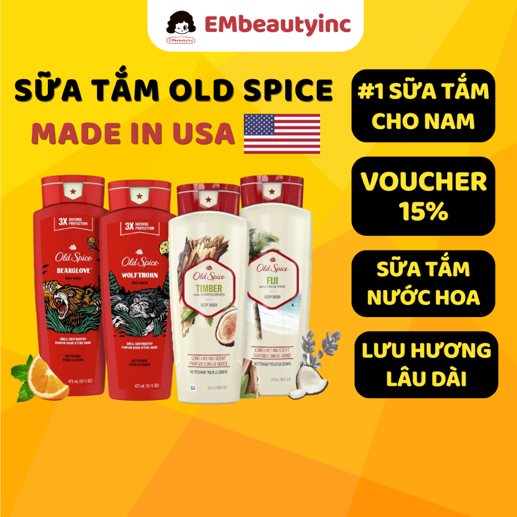 Sữa Tắm Old Spice Nhiều Mùi Hương 473ml / 532ml | Shopee Việt Nam