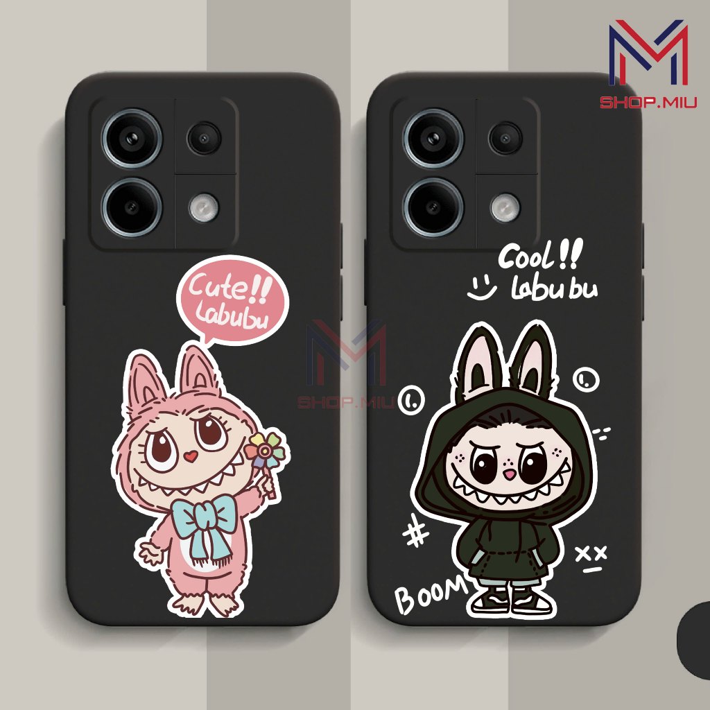 Ốp TPU mềm Lazy Labubu Xiaomi Redmi Note 13 , Note 13 pro , Poco M6 pro ...