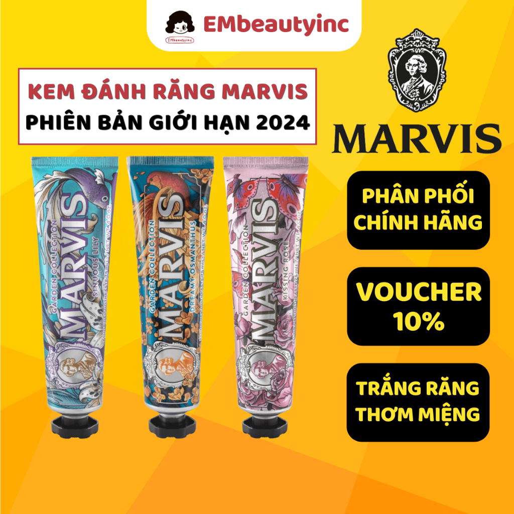 Kem Đánh Răng Marvis Garden Collection 75ml - Phiên Bản Giới Hạn 2024 ...