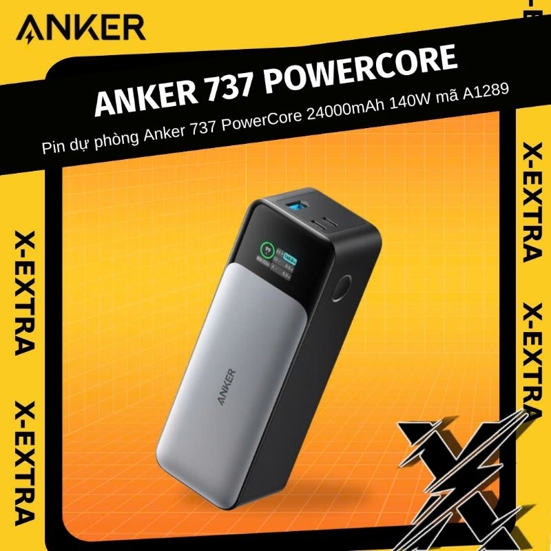 Pin sạc dự phòng Anker 737 PowerCore A1289 24000mah Công nghệ mới GaNPrime | Shopee Việt Nam