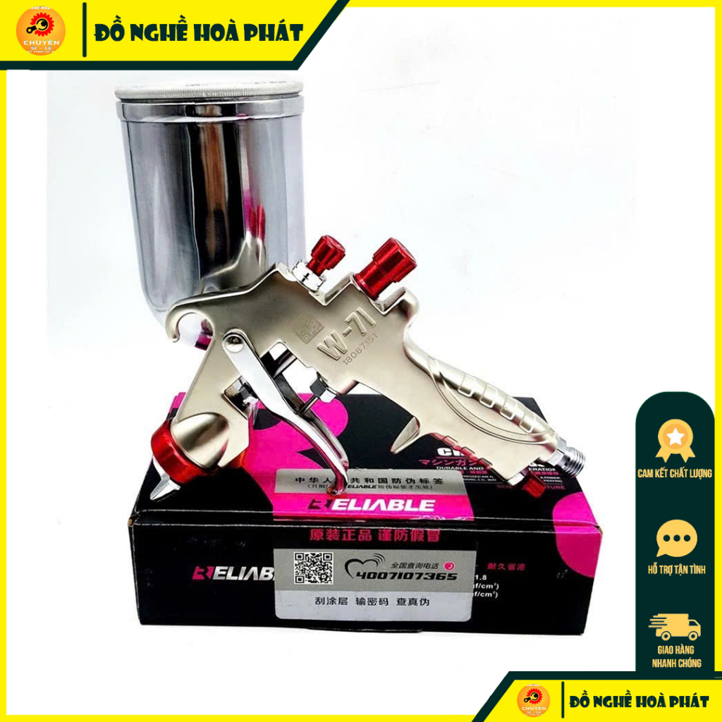 Súng phun sơn W71 BOSCH chính hãng sơn xe máy, ô tô , đồ gỗ, đồ mỹ nghệ, nội thất - Dùng cho máy ...