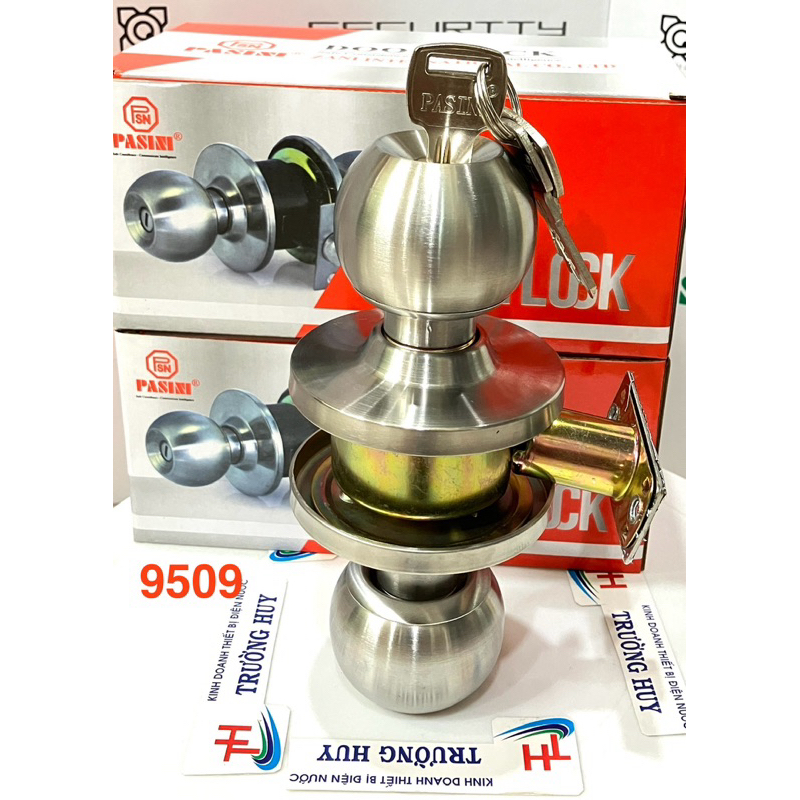 [chính hãng] 9509 khoá tay nắm tròn inox của Pasini - Bảo hành 6 tháng ...