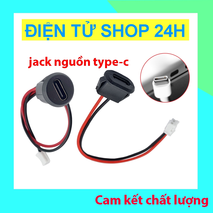 [ 5 Cái ] Jack nguồn Type C 2P - jack usb type cái | Shopee Việt Nam