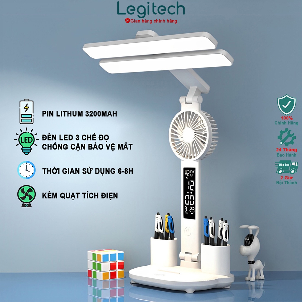 Đèn học Chống Cận Đa Năng, Đèn học để bàn Bảo Vệ Mắt LEGITECH P05 Kèm ...