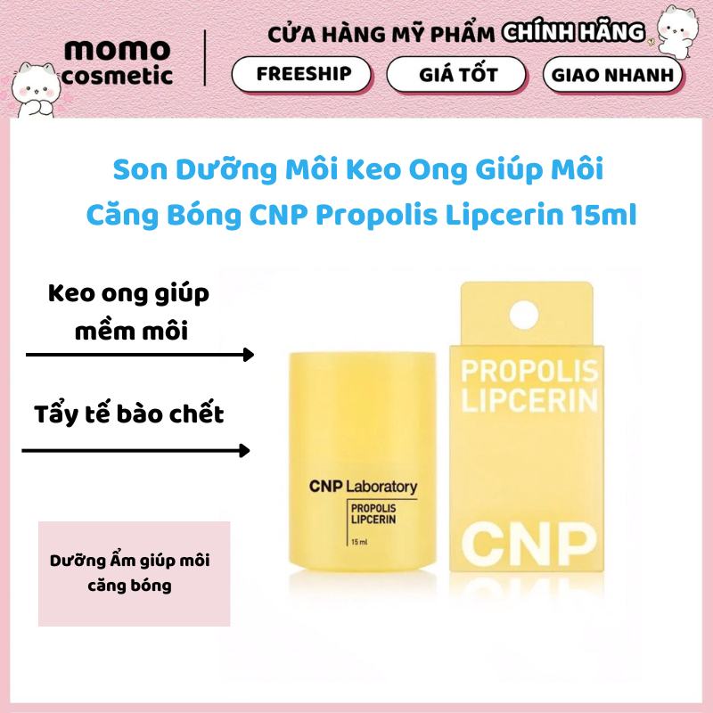 Son dưỡng môi keo ong CNP Propolis Lipcerin 15ml (full box) | Shopee ...