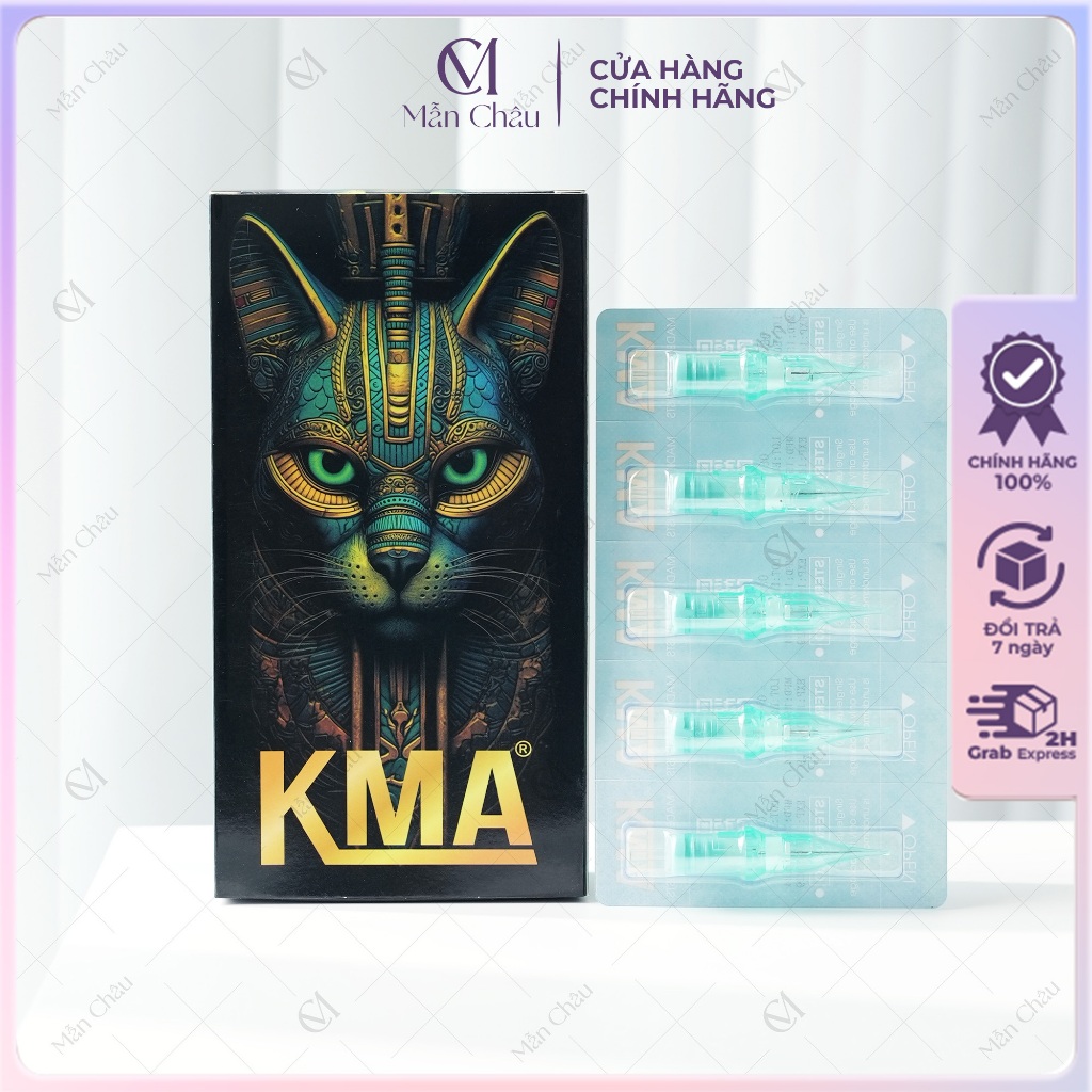 Kim Máy Pen Con Mèo KMA Màu Xanh Lá, Kim Đạn Máy Pen KMA Lẻ 5 - 10 Cây ...