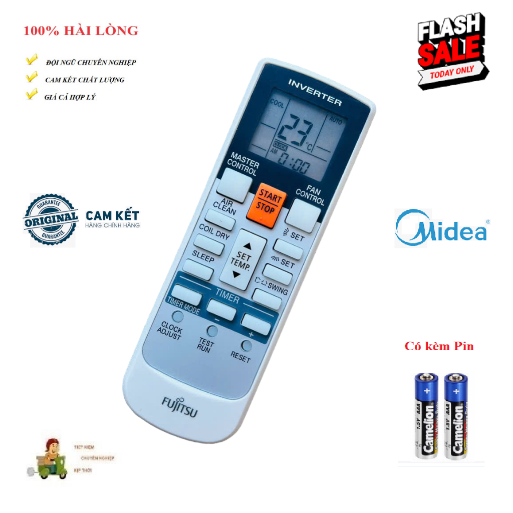 Remote Điều khiển điều hòa Fujitsu 2 chiều MASTER CONTROL Inverter ...