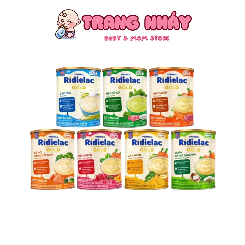 Bột Ăn Dặm Ridielac gold vinamilk đủ vị . lon 350g date mới nhất - SỮA ...