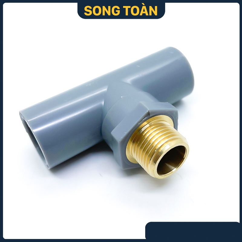 Tê Nhựa PVC Ren Ngoài Bsp Hệ G Bằng Đồng, Kết Nối T Chia 3 Ống Nhựa Pvc ...