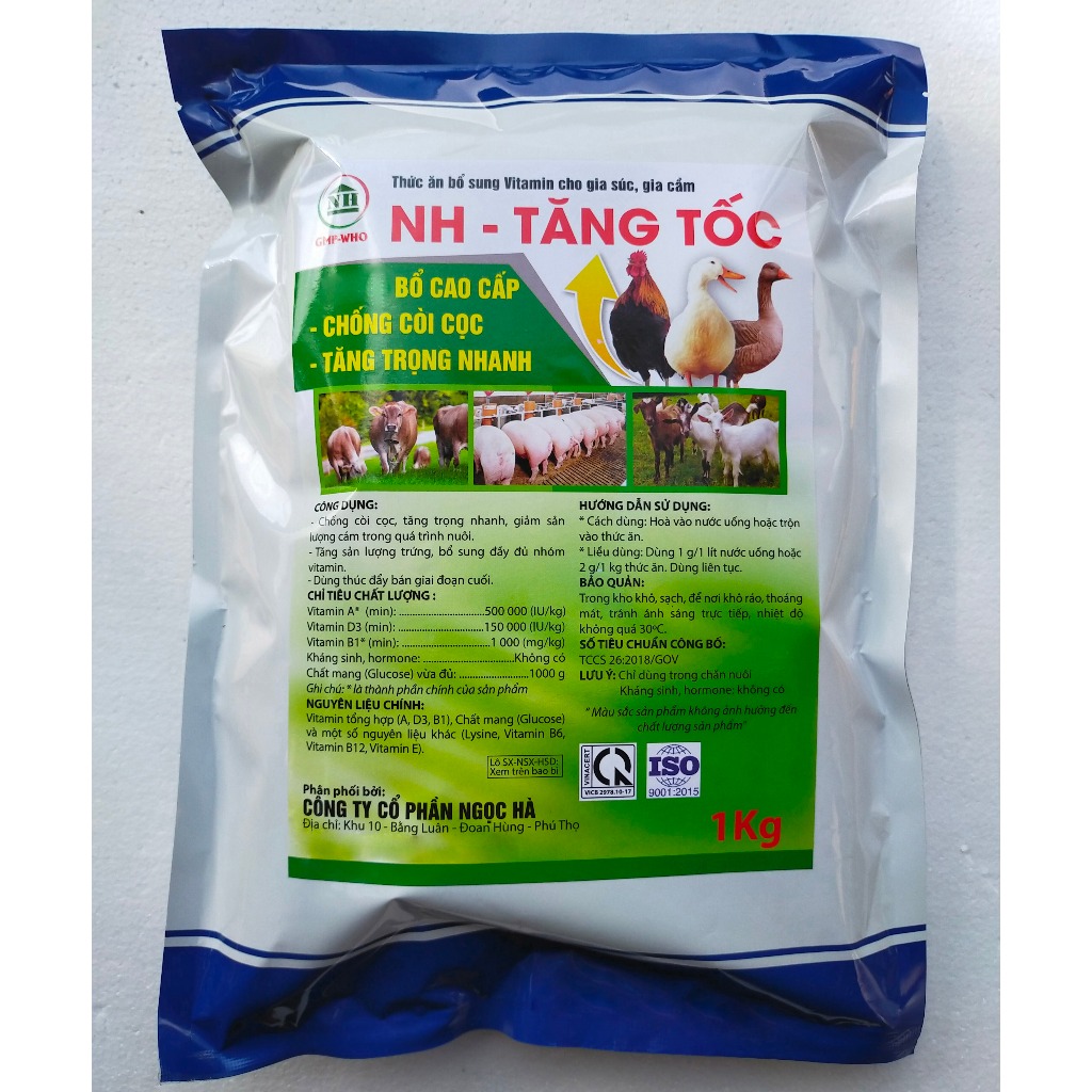 1kg NH - Tăng tốc Thức ăn bổ cao cấp, chống còi cọc, tăng trọng nhanh ...