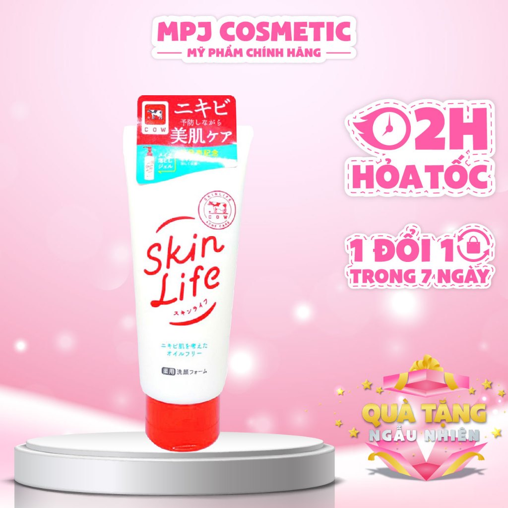 Sữa Rửa Mặt Cow Skinlife Facial Foam Ngừa Mụn Và Dưỡng Trắng Da (130G ...