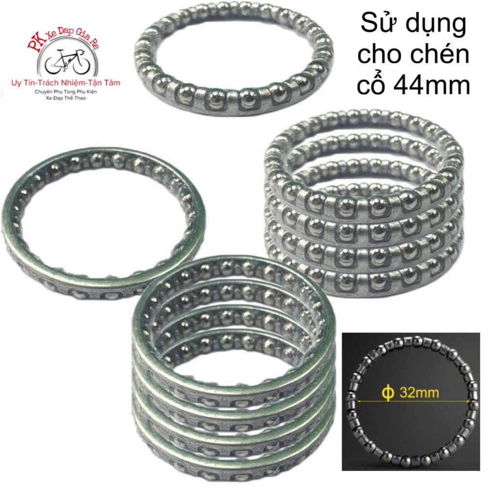 Vòng bi cổ phót xe đạp, Vòng bi chén cổ thả xe đạp 44mm, Vòng bi chén ...
